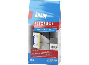 4006379104871 - Fugenmörtel Flexfuge Universal 1 - 20 mm basalt 5 kg Fugenmörtel - Knauf