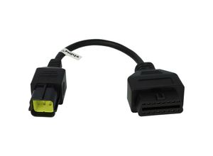 4065705444203 - OBD2 Adapter OBD2 6 Pin auf OBD2 16Pin kompatibel mit Husqvarna ccm 450 sm 610 sm 630 smr 511 te 310 te 449 Motorrad - 30 cm - Vhbw