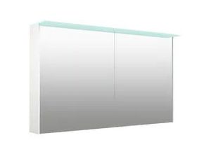 4057651499659 - Spiegelschrank WELLTIME D-Line Schränke Gr B H T 1215 cm x 702 cm x 20 cm 2 St weiß Badmöbel 1215 cm breit doppelseitig verspiegelt LED-Beleuchtung