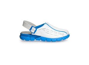 4042035832962 - Abeba - Berufsschuhe Clog Dynamic 7312 Weiß Blau Gr 40