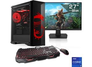 4061474211480 - E (A bis G) CSL Gaming-PC-Komplettsystem HydroX V29585 MSI Dragon Advanced Edition Computer-Komplettsysteme Gr Microsoft Windows 11 Home (64 Bit) 32 GB RAM 1000 GB SSD schwarz PC Sets