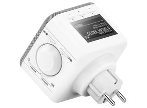 4007249542403 - DIR45BT Internet Steckdosenradio Internet DAB+ DAB UKW Bluetooth® USB WLAN AUX Internetradio Weckfunktion Weiß