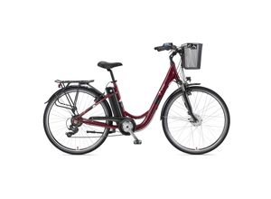 4000420284185 - Damen City E-Bike RC822 Multitalent Alu Pedelec 28 Zoll mit 7-Gang Shimano Kettenschaltung leicht