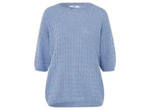 4065691385306 - Rundhals-Pullover blau 38