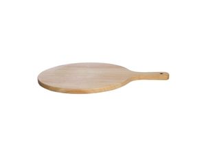 4041571098627 - ALLGRILL Holzbrett Ø 30 cm mit Handgriff - Ideales Servierbrett für Pizza Flammkuchen und mehr