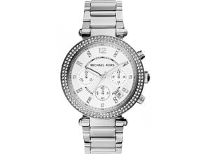 4048803954812 - Chronograph MICHAEL KORS PARKER MK5353 Armbanduhren silberfarben Damen Quarzuhren Quarzuhr Armbanduhr Damenuhr Stoppfunktion 1224-Std-Anzeige