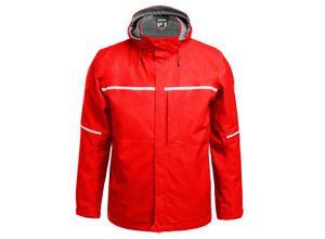 4059737018754 - QUALITEX HIGH QUALITY WORKWEAR Hardshelljacke RESIST rot Herren M