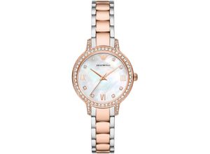 4064092163049 - Quarzuhr EMPORIO ARMANI AR11499 Armbanduhren rosegold (silberfarben roségoldfarben) Damen Quarzuhren Armbanduhr Damenuhr analog Edelstahlarmband