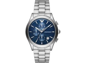 4064092194944 - Chronograph EMPORIO ARMANI AR11528 Armbanduhren blau (silberfarben) Herren Hochzeitsmode Quarzuhr Armbanduhr Herren Stoppfunktion Datum 1224-Std-Anzeige