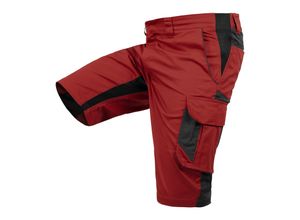 4046987084172 - QUALITEX HIGH QUALITY WORKWEAR Shorts IND red dahlia phantom Damen 50 Herren 56