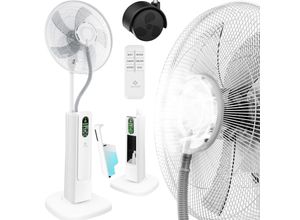 4260692713350 - KESSER® Stand-Ventilator Frosty mit Wasser Ultraschall-Sprühnebel Wasserkühlung  inkl Fernbedienung Timer-Funktion  Luftbefeuchter Leise  Nebelfunktion  Raumbefeuchter  Standventilator