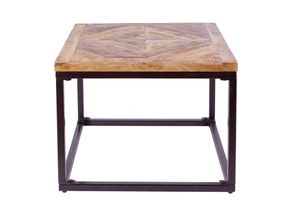 4250243588933 - riess-ambiente Beistelltisch INFINITY HOME - 60cm Mangoholz Industrial Design massiv