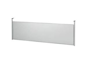 4051273733405 - Genius Rückseitenblende für Schreibtisch B 1600 mm H 466 mm weißaluminium