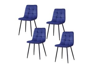 4251312963163 - Stuhl Mesa Velvet Blau