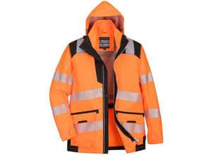 5036108354962 - Warnschutzjacke 5-in-1 mit 10 Taschen Orange l - Orange - Portwest