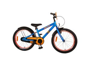 4066708729854 - TPFSports NERF Kinderfahrrad - Jungen - 20 Zoll - Rücktritt + Handbremse - Satinblau