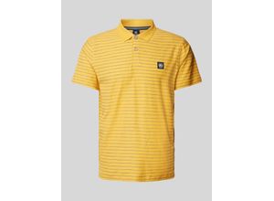 4066718357917 - Regular Fit Poloshirt mit Label-Badge