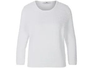 4061389923966 - Rundhals-Pullover aus 100% Baumwolle Supima weiss 40