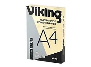 8717868045938 - Viking DIN A4 Farbiges Papier Creme 80 g m2 Glatt 500 Blatt