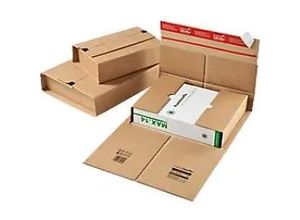 4033657031093 - Buchverpackung CP03501020 braun für A5 innen 230x165x70mm Karton 1-wellig 4033657031093 20 Stück