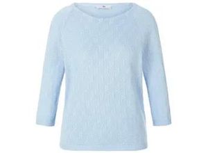 4061389509962 - Rundhals-Pullover aus 100% SUPIMA®-Baumwolle blau 38