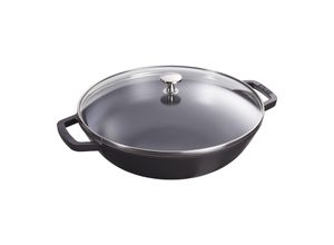 3272340018626 - Specialities Wok mit Glasdeckel 30 cm Gusseisen