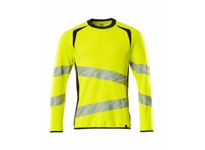 5711074803606 - Sweatshirt moderne Passform Sweatshirt Gr 4XLONE hi-vis gelb schwarzblau - Mascot