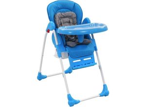 8719883705989 - Bonnevie - Baby-Hochstuhl Blau und Grau vidaXL399903