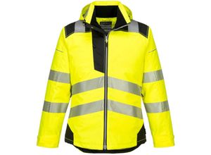 5036108325191 - Warnschutz-Regenjacke mit Kapuze gelb xs - Orange - Portwest