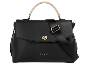 4250060361597 - Umhängetasche BUGATTI ELLA Damen Gr B H T 35cm x 22cm x 9cm onesize schwarz Kunstfaser unifarben Taschen
