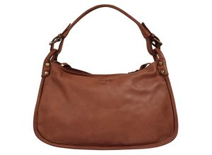 4260543063726 - Henkeltasche SAMANTHA LOOK Damen Gr B H T 36cm x 22cm x 9cm onesize braun (cognac) Leder vintage Taschen echt Leder Made in Italy