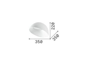 8021696297101 - Corolla ii Integrierte LED-Schalen-Deckenleuchte halbbündig Weiß 2800 lm 3000 k - Ideal Lux