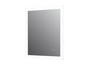 9006947066308 - LED-Lichtspiegel VEROSAN ALESSIA 60 x 80 cm Spiegel silberfarben mit Touchsensor dimmbar