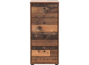 5904767826604 - Kommode Tempra braun (old wood vintage) B386cm H855cm T348cm Dekorfolie FSC-zertifizierter Holzwerkstoff Sideboards Breite 386 cm