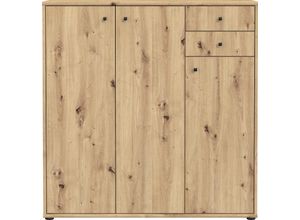 5904767826413 - Kommode Tempra braun (artisan eiche) B1088cm H1111cm T348cm Dekorfolie FSC-zertifizierter Holzwerkstoff Sideboards Breite 1088 cm