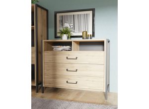 5904767835439 - Kommode FORTE braun (bartex eiche schwarz) B1094cm H907cm T415cm FSC-zertifizierter Holzwerkstoff Sideboards