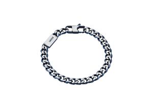 4056867023238 - Edelstahlarmband JOOP 2028380 Armbänder Gr Edelstahl blau (edelstahlfarben blau) Herren Edelstahlarmbänder