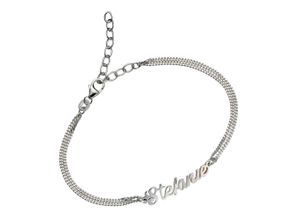 4006046249348 - Armband mit Gravur FIRETTI Schmuck Geschenk Silber 925 Namensarmband zur Namenskette Armbänder Gr Silber 925 (Sterlingsilber) silberfarben Damen Armbänder mit Gravur