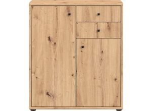 5904767826468 - Kommode Tempra braun (artisan eiche) B737cm H855cm T348cm Dekorfolie FSC-zertifizierter Holzwerkstoff Sideboards Breite 737 cm