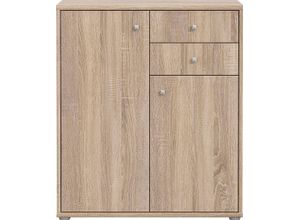5904767899271 - Kommode Tempra braun (sonoma eiche) B737cm H855cm T348cm Dekorfolie FSC-zertifizierter Holzwerkstoff Sideboards Breite 737 cm