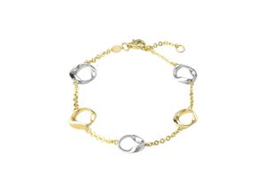 4056866011960 - Goldarmband AMOR 2014468 Armbänder Gr Gelbgold 375 silberfarben (gelbgoldfarben silberfarben) Damen Trachtenmode