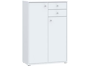 5904767832674 - Kommode Tempra weiß B737cm H1111cm T348cm Dekorfolie FSC-zertifizierter Holzwerkstoff Sideboards Breite 737 cm