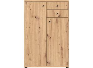 5904767826420 - Kommode Tempra braun (artisan eiche) B737cm H1111cm T348cm Dekorfolie FSC-zertifizierter Holzwerkstoff Sideboards Breite 737 cm