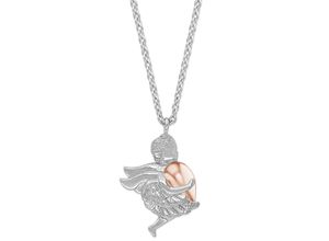 4260756387947 - Kette mit Anhänger ENGELSRUFER Schutzengel ERN-ANGEL-HW-BIR Halsketten Gr Silber 925 (Sterlingsilber) Länge 50 cm rosegold (silberfarben roségoldfarben) Damen Ketten mit Anhänger