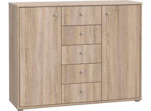5904767899264 - Kommode Tempra braun (sonoma eiche) B1088cm H855cm T348cm Dekorfolie FSC-zertifizierter Holzwerkstoff Sideboards Breite 1088 cm