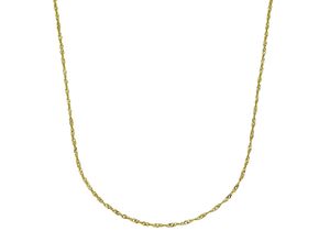 4006046231107 - Collierkettchen VIVANCE 585 Gold Singapurkette 45cm Halsketten Gr 45cm Gold Länge 45 cm Breite 20 mm gelb Damen Ketten ohne Anhänger Goldkette Halsschmuck