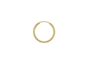 4006046414128 - Paar Creolen VIVANCE 585 - Gelbgold glanz 20 mm Ohrringe Gr ONE-SIZE Gold gelb Damen Creolen