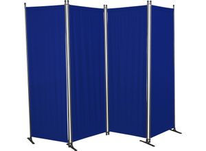 4021093038363 - Paravent ANGERER FREIZEITMÖBEL Stellwände Gr B H 170 cm x 165 cm blau Paravents Stellwände (BH) ca 170x165 cm