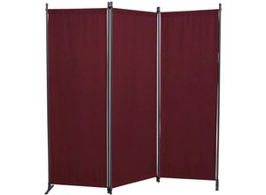 4021093044074 - Paravent ANGERER FREIZEITMÖBEL Stellwände Gr B H 170 cm x 165 cm rot (bordeaux) Paravents Stellwände (BH) ca 170x165 cm