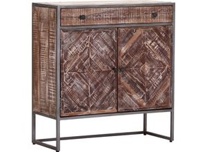 4061915216722 - Kommode GUTMANN FACTORY braun B90cm H95cm T38cm Sideboards